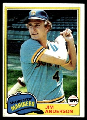 1981 Topps Jim Anderson Seattle Mariners #613 | eBay