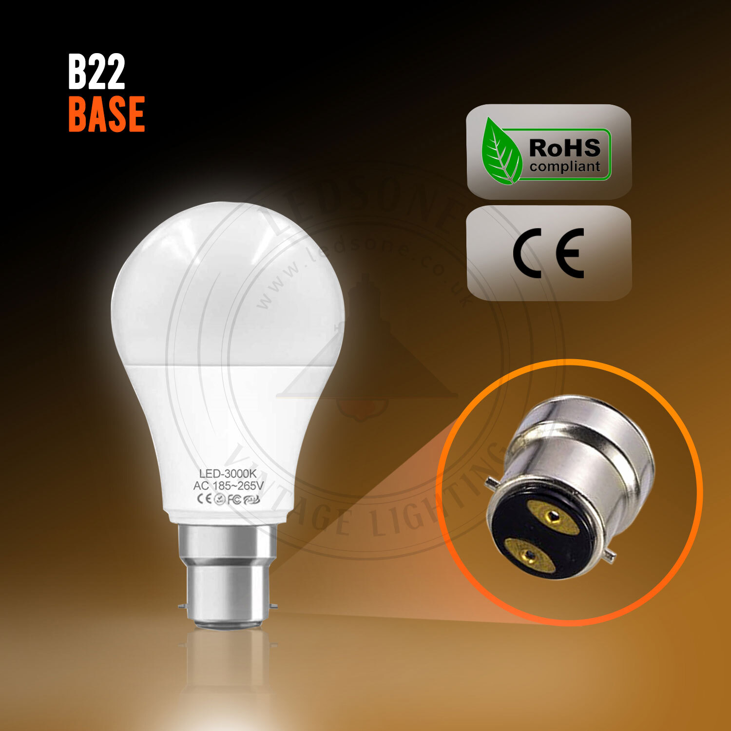 1-20 Pack LED 3W-25W 100W Bulb B22/E27 Bayonet GLS Lamp Light Bulbs ...