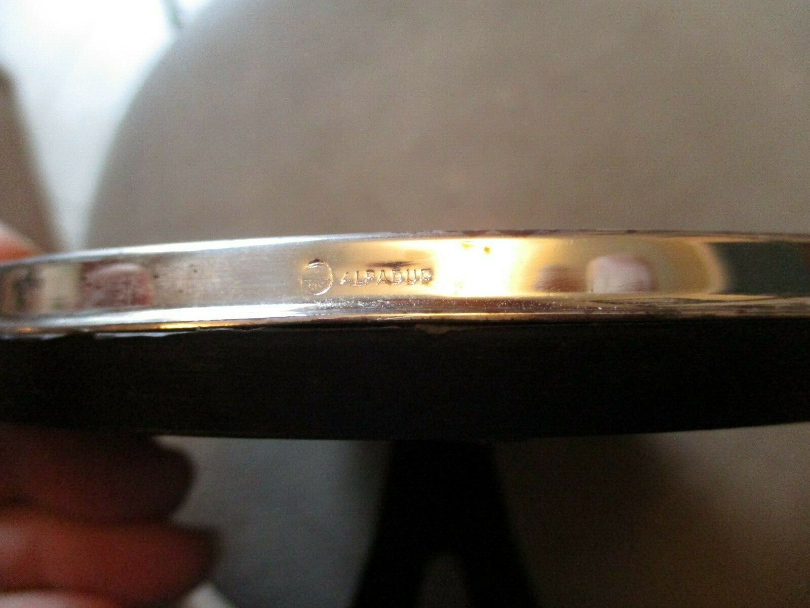 SILVER PLATE ALPADUR PEDRO DURAN MADRID SPAIN LARGE FOOTED PICTURE ...