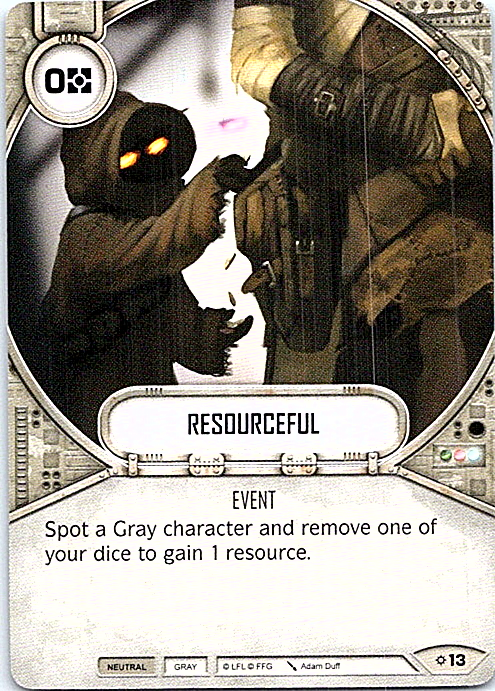 Star Wars Destiny Rivals Card #13 Resourceful | eBay