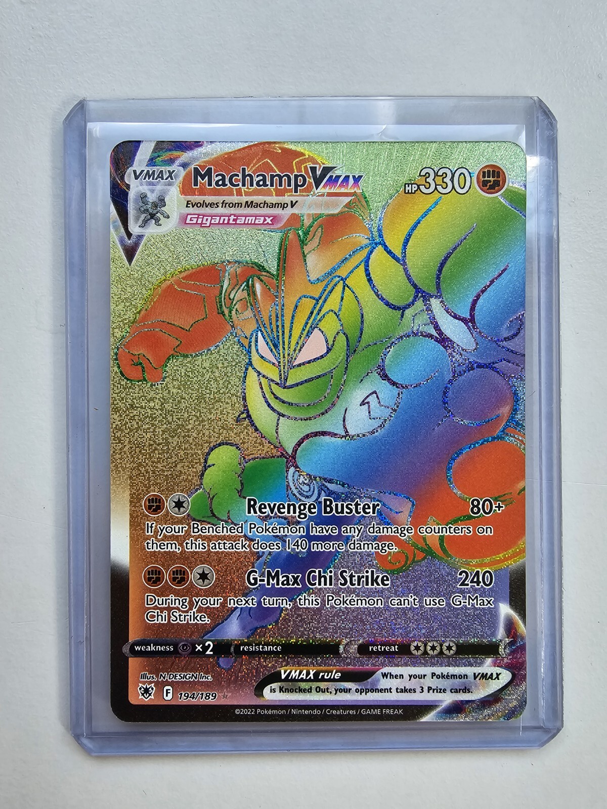 Pokémon TCG Machamp VMAX Astral Radiance 194/189 Holo Secret Rare | eBay