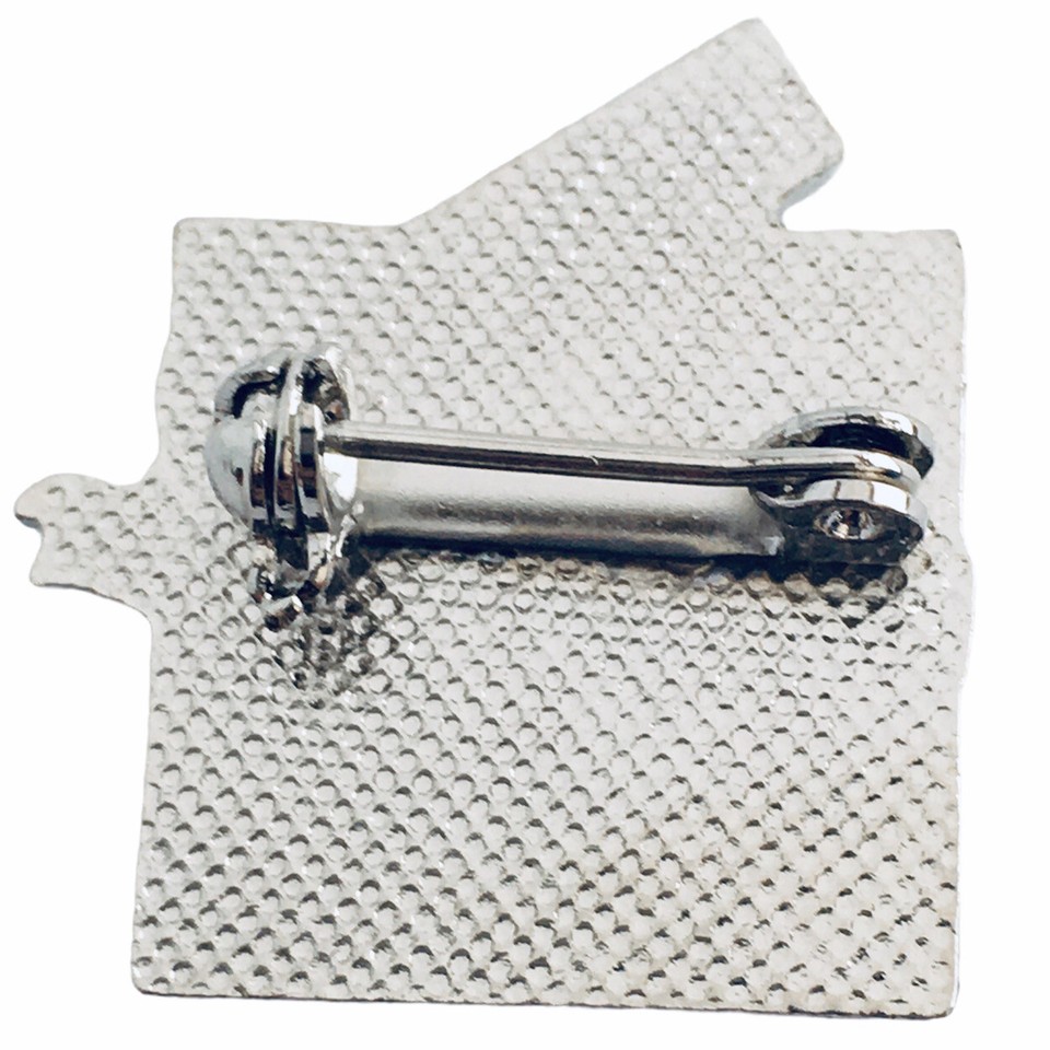 VINTAGE SKI PIN I GOT PLASTERED FUN ENAMEL SILVER TONE SKI PIN BUM NEW ...