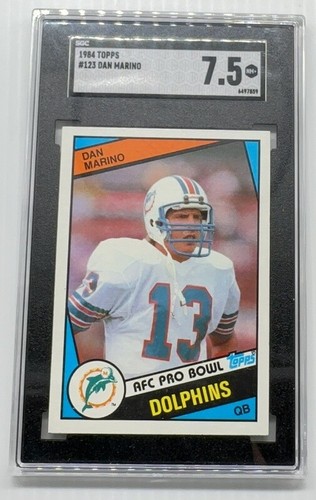 1984 Topps Dan Marino Rookie Card RC #123 SGC 7.5 NM+ Dolphins | eBay