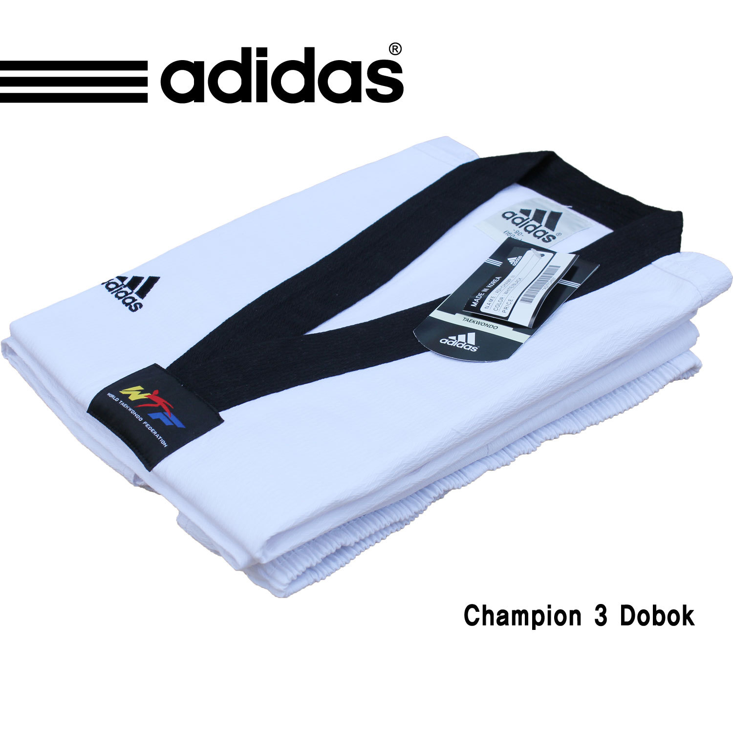 Adidas WTF Uniform/Champ III/ADICHAMP 3 Uniform/Climalite/Taekwondo ...