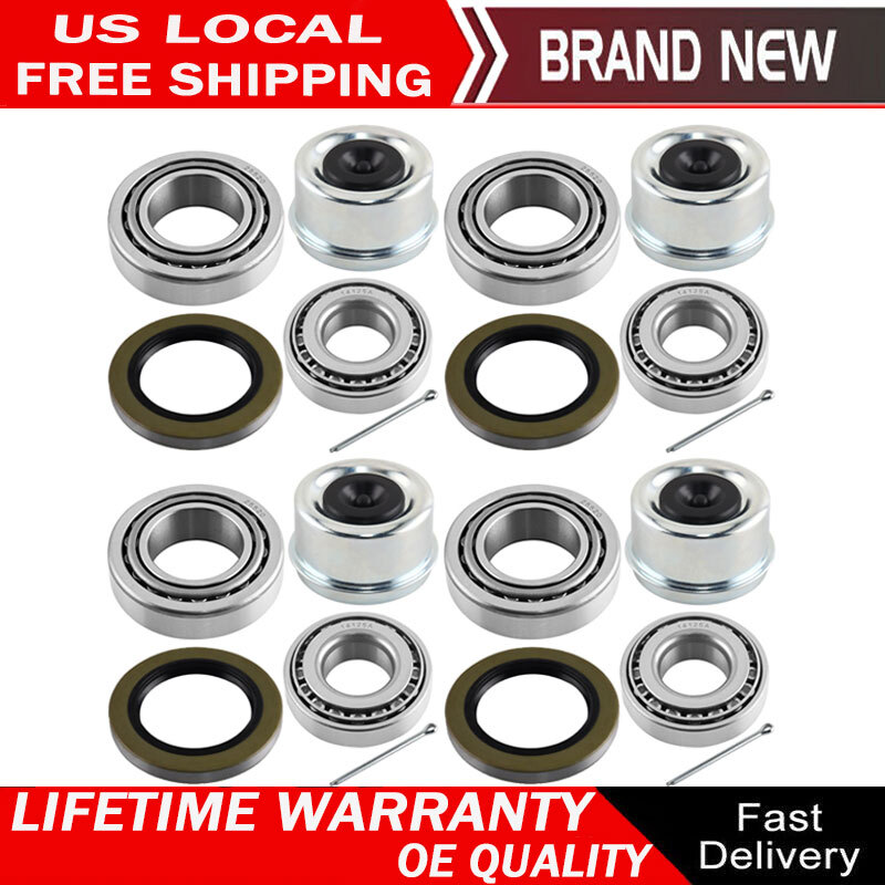 4PACK Trailer Hub Wheel Bearing Kits 25580 14125A Seal 2.250'' 5200 ...