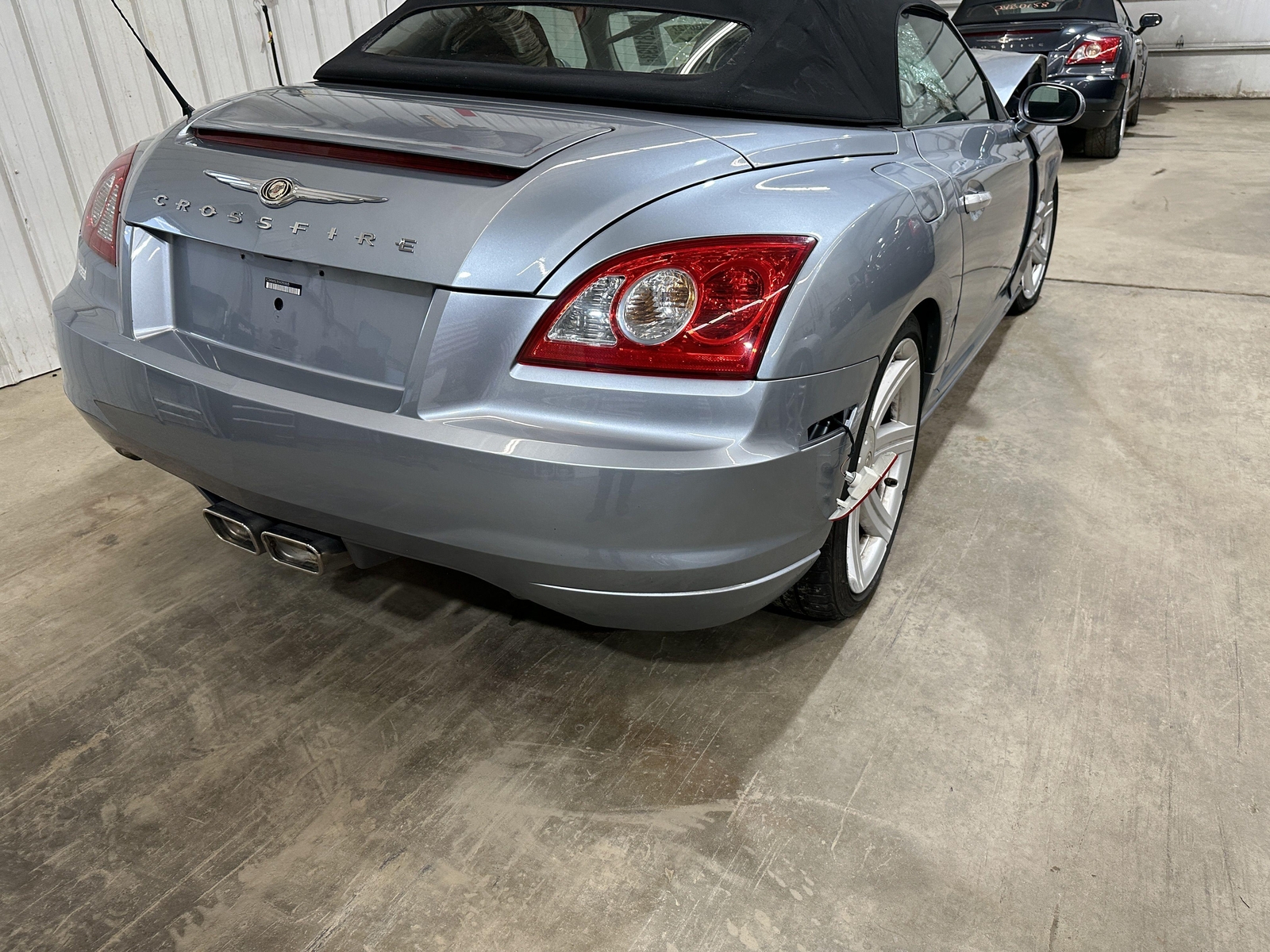 04-08 CHRYSLER CROSSFIRE REAR BUMPER COVER SAPPHIRE BLUE METALLIC CLEAR ...