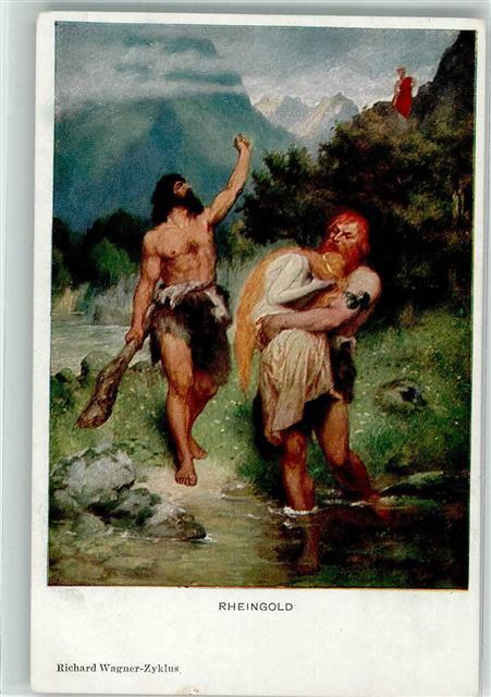 39612922 - sign. Leeke, Ferd. Rheingold Richard Wagner Zyklus Verlag M ...