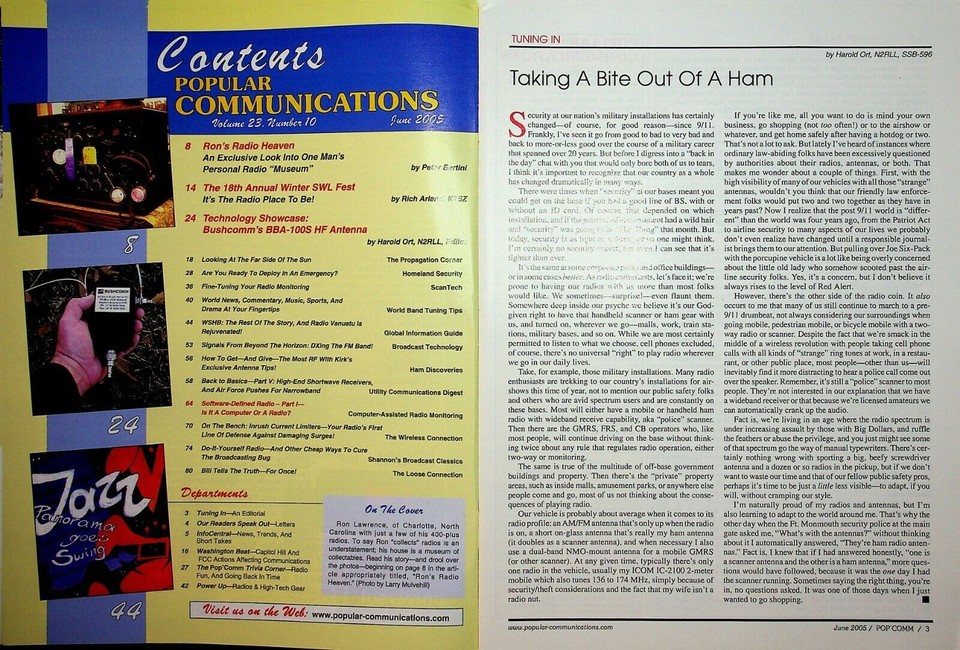 Popular Communications Magazine June 2005 Retro Ron's Radio Heaven | eBay