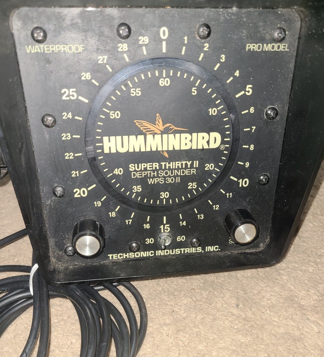Humminbird SUPER THIRTY II Depth Sounder WPS 30 II with Mount, Power ...
