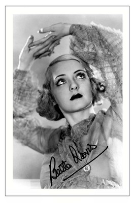 BETTE DAVIS VINTAGE MOVIE ACTRESS SIGNED PHOTO PRINT AUTOGRAPH | eBay UK