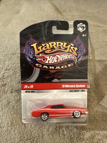 HOT WHEELS LARRY'S GARAGE '70 MERCURY CYCLONE RED Damaged Package(b2 ...