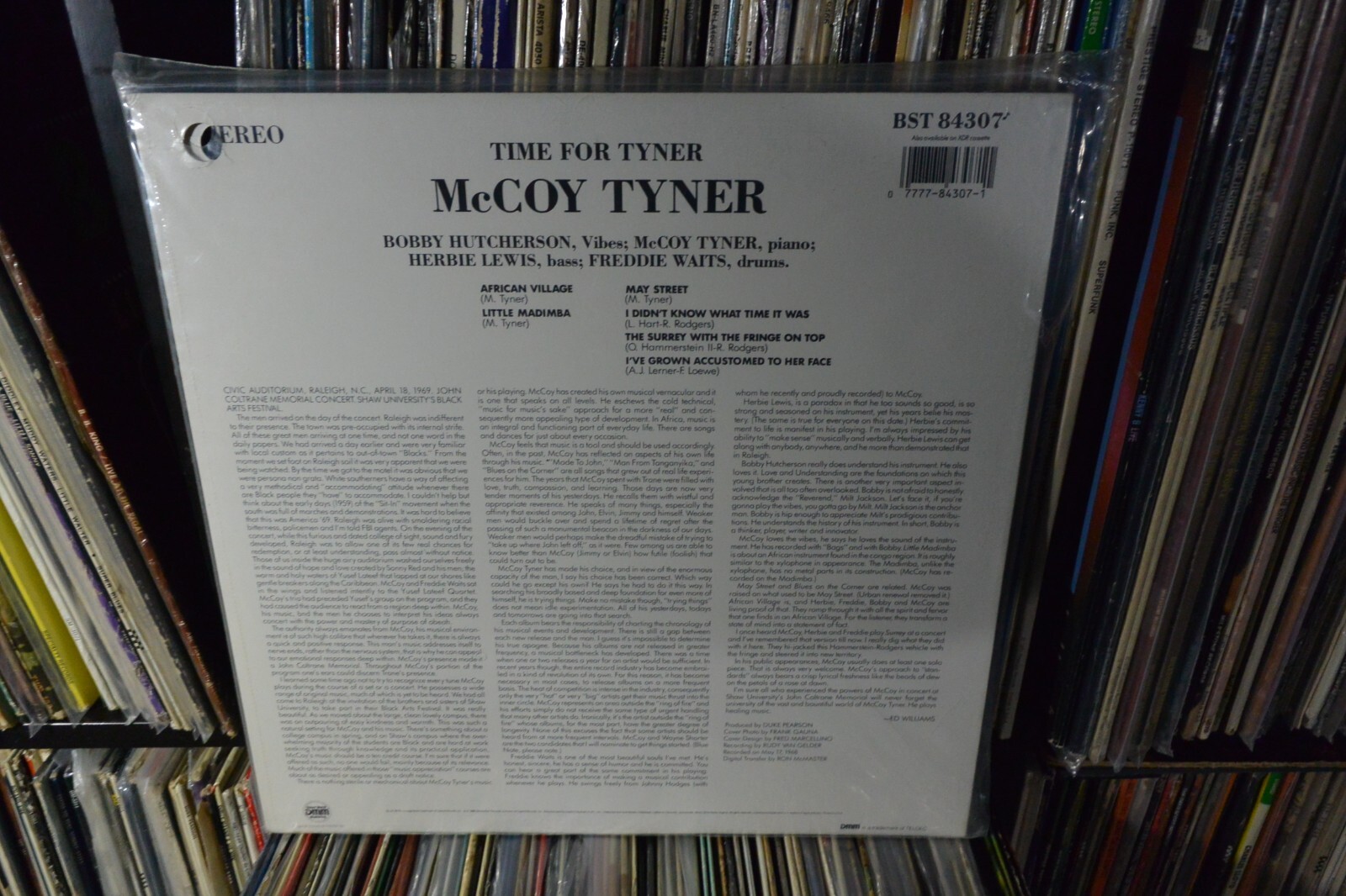 McCoy Tyner Audiophile Press BN Time For Tyner 1986 Factory Sealed BB ...