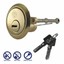 Security Rim Cylinder Door Lock Polished Brass, Keyed Alike, Yale ERA ...