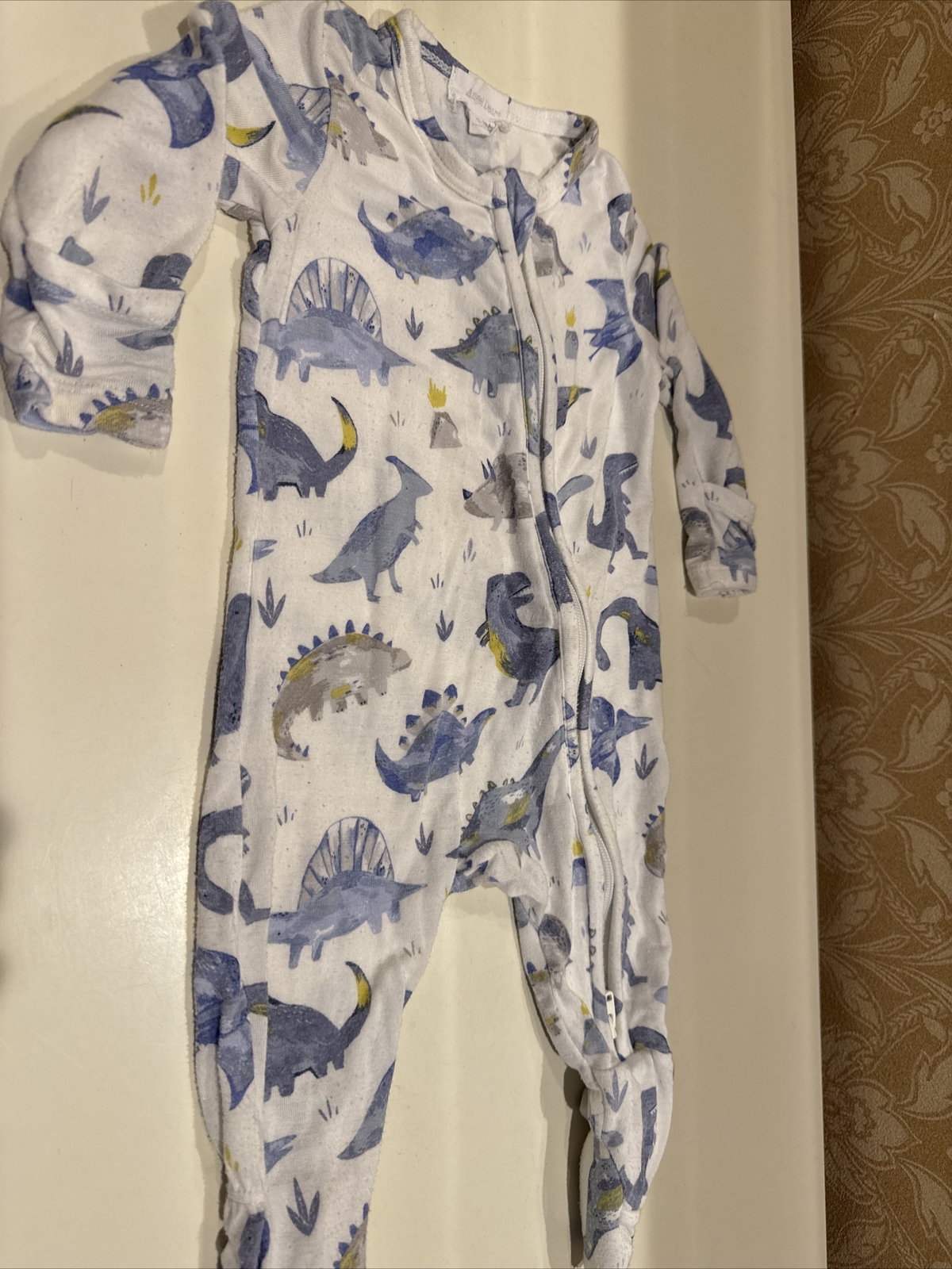 Angel Dear Baby Boy Size 0-3 Months One Piece Bamboo Dinosaur Sleepwear ...