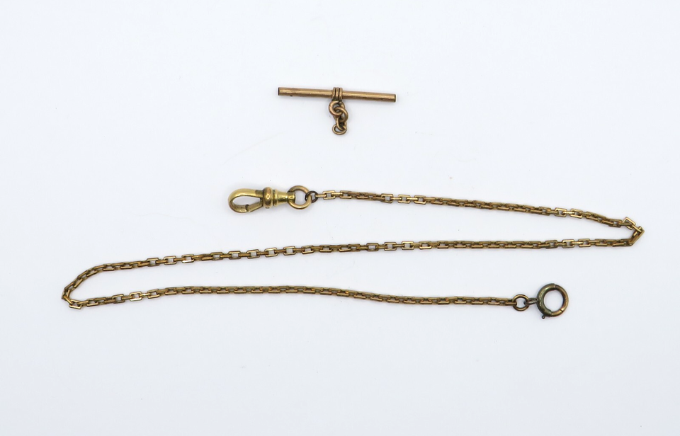 14pc LOT OF VINTAGE GOLD FILLED/STERLING WATCH FOB'S & CHAINS** | eBay