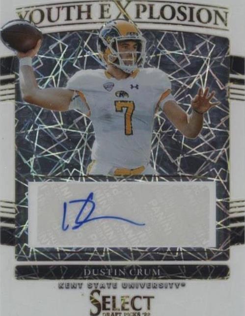 2022 Panini Select Draft Picks - Youth Explosion Signatures Dustin Crum ...