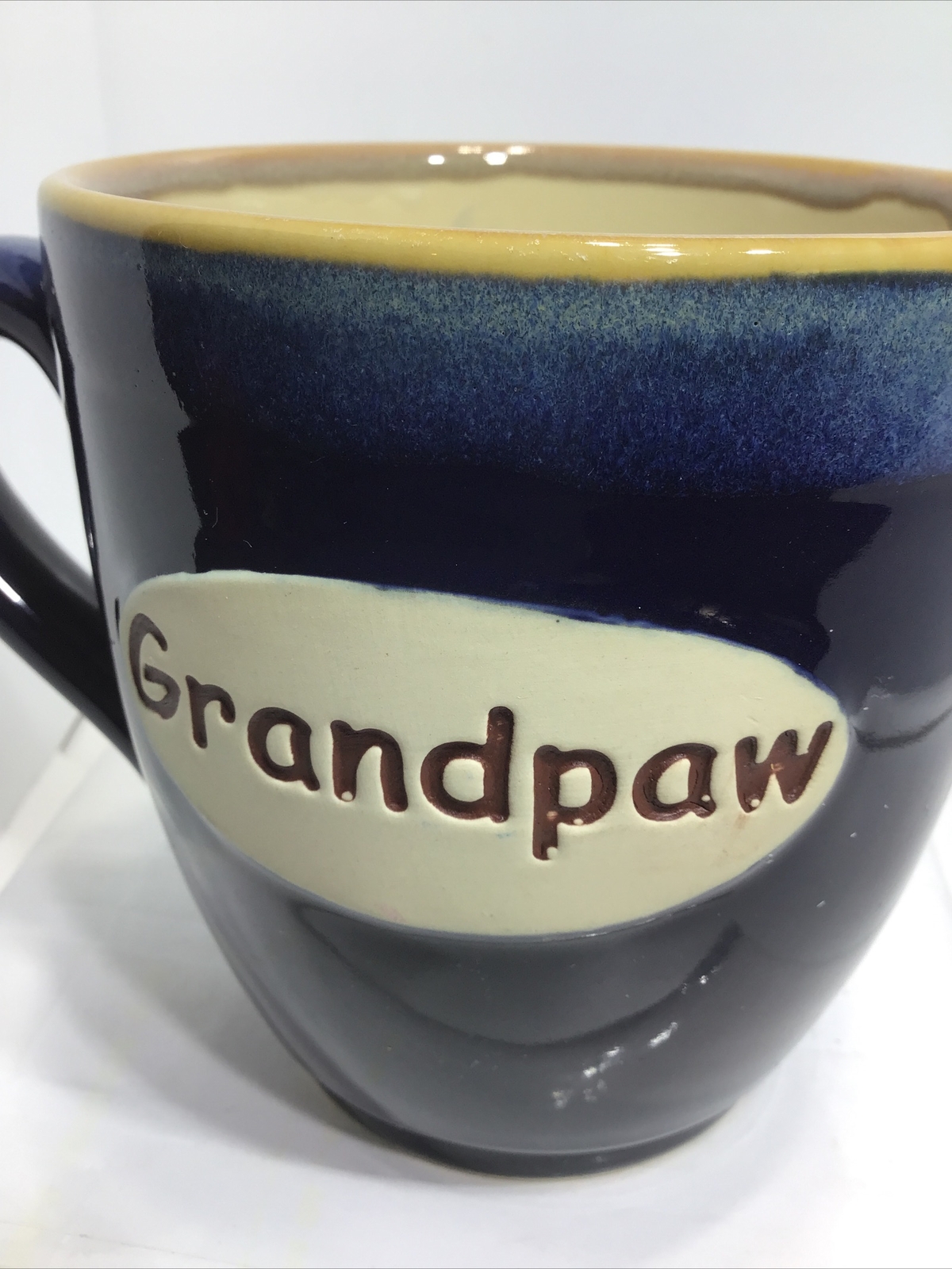 GRANDPAW COFFEE MUG. EMBARRASSED GRANDPA POTTERY MUG. Art Deco Mug ...