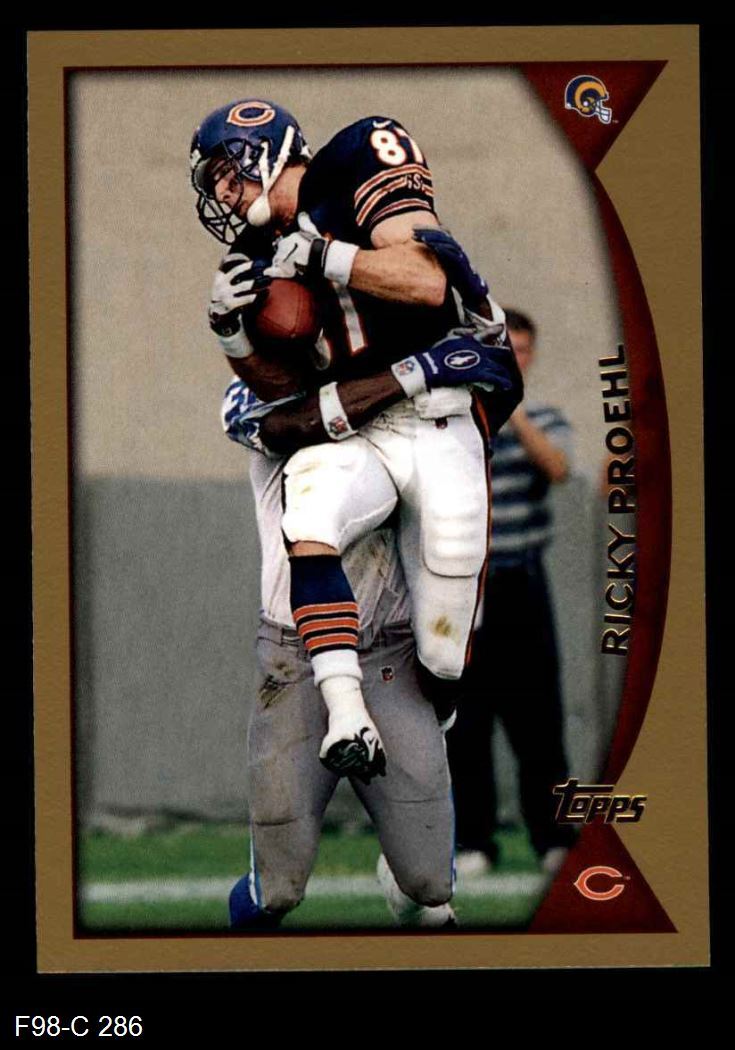 1998 Topps #286 Ricky Proehl Bears Wake Forest 8 - NM/MT | eBay