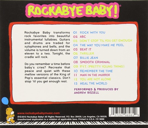 Rockabye Baby! Lullaby Renditions of Michael Jackson (CD) 27297969629 ...
