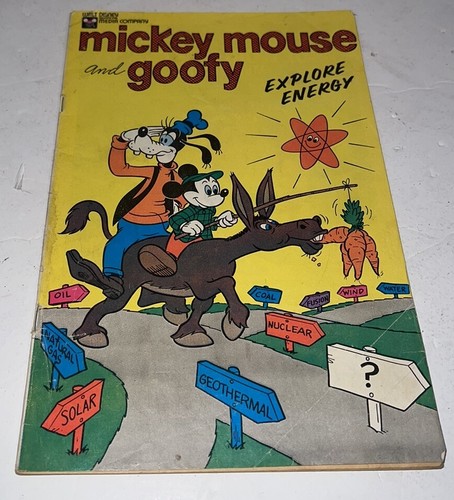 Walt Disney Mickey Mouse and Goofy Explore Energy Comics 1976 Vintage ...