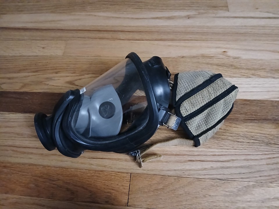 MSA SCBA Ultra Elite Full Face Mask Respirator REAR MESH PUSH STYLE ...