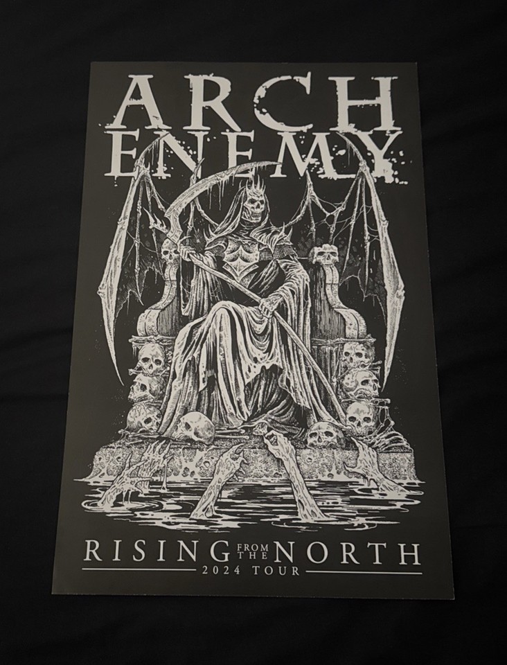 ARCH ENEMY RISING FROM THE NORTH 2024 BLOOD DYNASTY TOUR VIP SIGNED ...