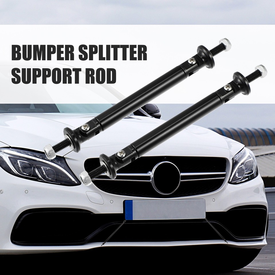 2pcs 75mm Adjustable Bumper Lip Splitter Strut Rod Ties Support Bars ...