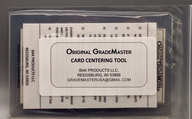 ORIGINAL GRADEMASTER Card Grading / Centering Tool Created in 2015- PSA ...
