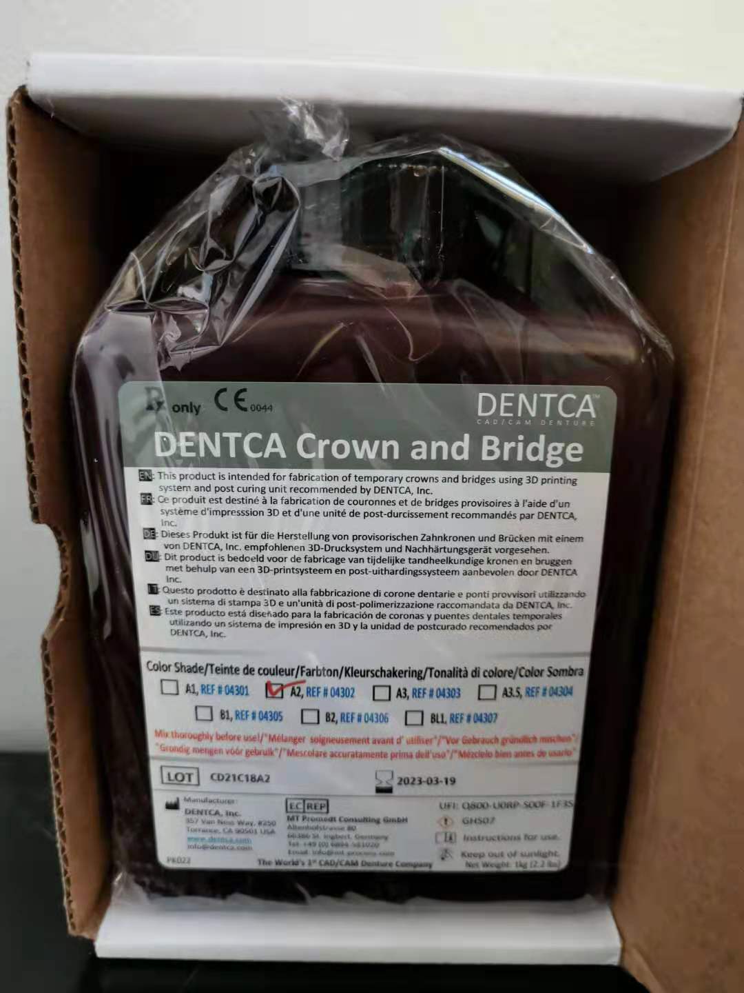 DentCA DENTCA Denture Base II & DENTCA Crown and Bridge resin for 3d ...