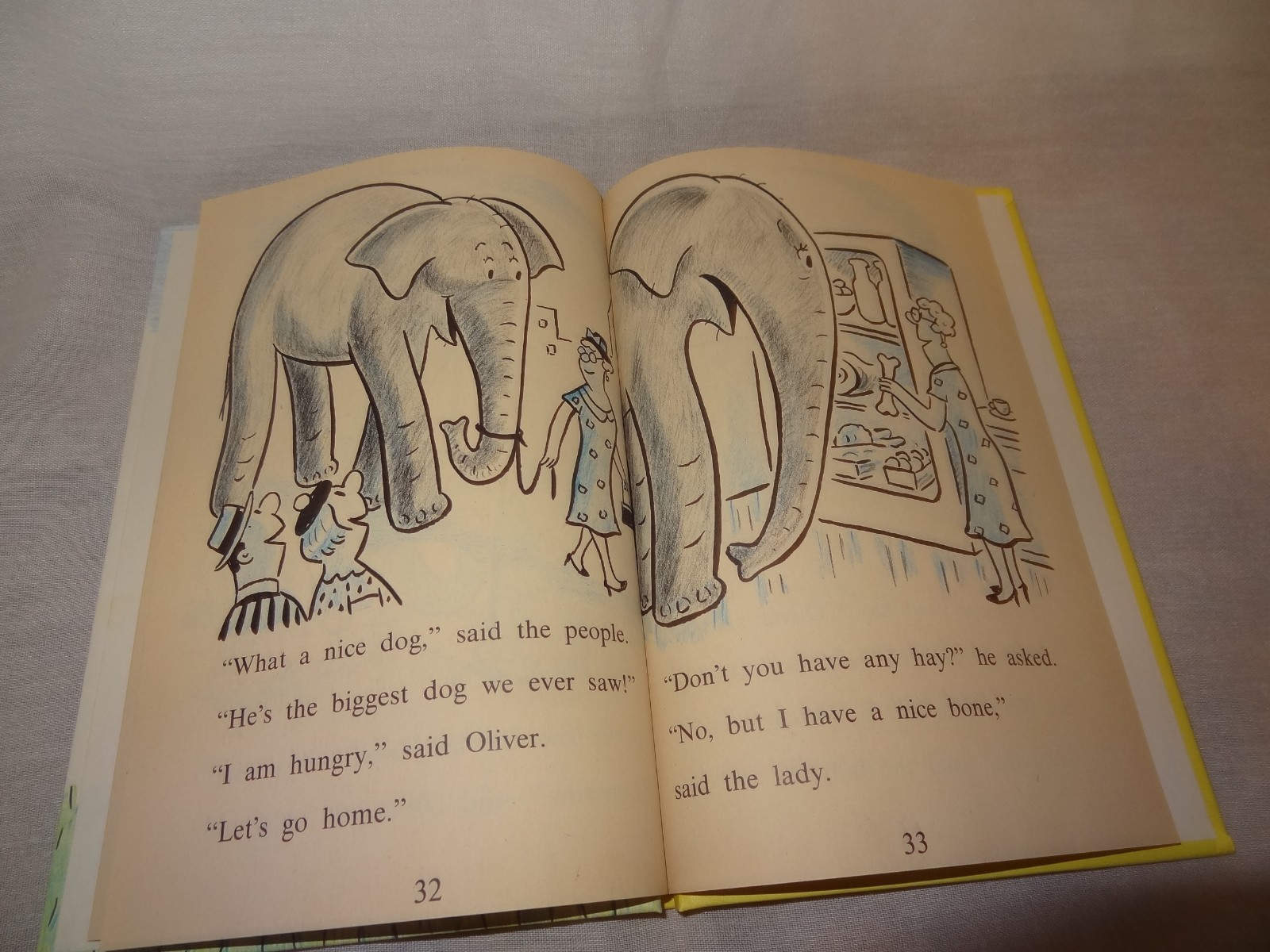 Oliver Elephant Hardcover Book 1960 Children Early I Can Read Syd Hoff ...