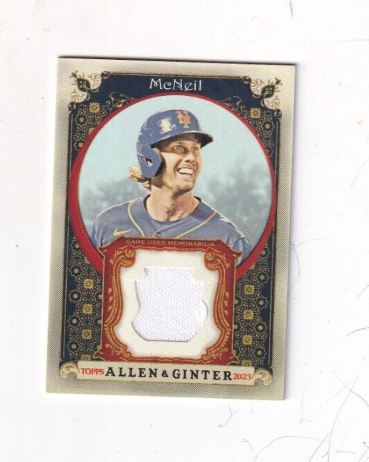 2023 JEFF MCNEIL TOPPS ALLEN & GINTER GU JERSEY RELIC NEW YORK METS | eBay