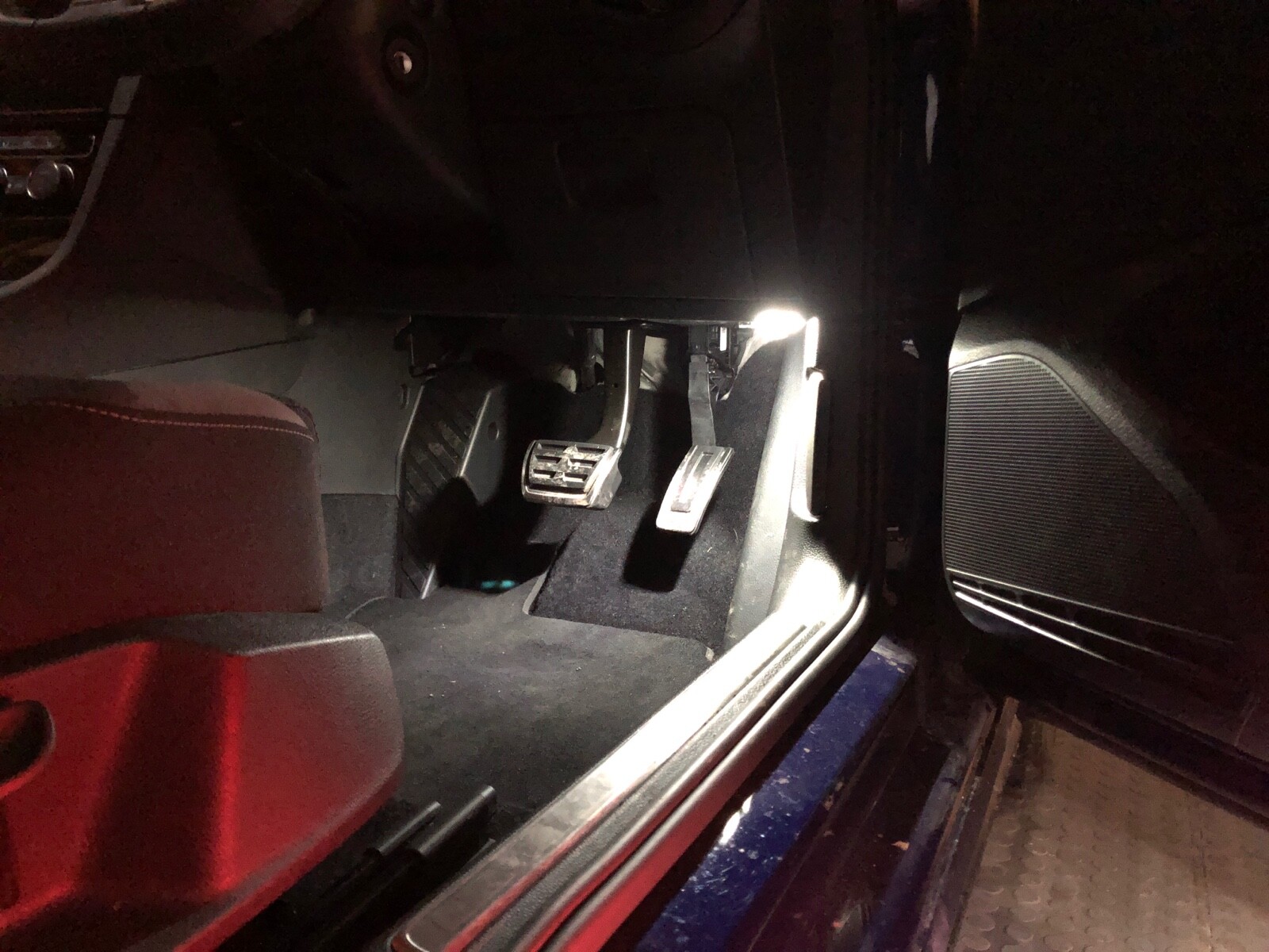 VW Volkswagen Golf Mk7 2013 Onwards Front and Rear Footwell Lighting ...