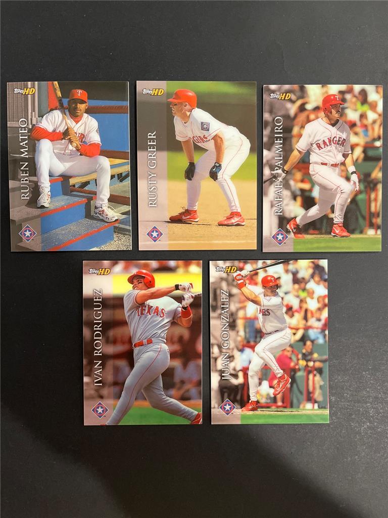 2000 Topps HD High Definition Texas Rangers Team Set 6 Cards | eBay