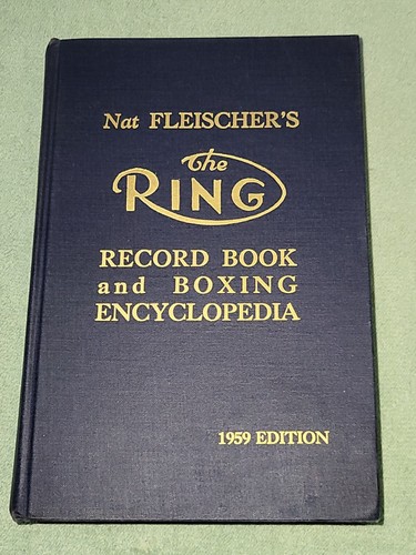 Nat Fleischer's The Ring Record Book & Boxing Encyclopedia 1959 Ed. HC VERY GOOD | eBay
