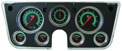 CLASSIC INSTRUMENTS G/STOCK PACKAGE GAUGE CLUSTER,BLACK,1967-1972 CHEVY ...