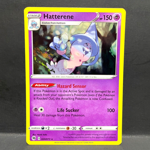 2020 POKEMON CHAMPIONS PATH HATTERENE 020/073 HOLO (RARE) | eBay