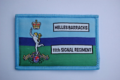 British Army - 11th Signal Regiment - Helles Barracks - Sew on Patch ...