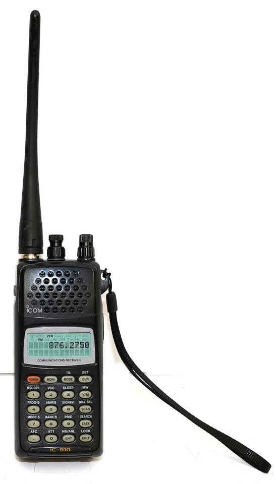 ICOM IC-R10 R10 SCANNER RECEIVER UNBLOCKED .500 - 1300 MHz AM FM LSB ...