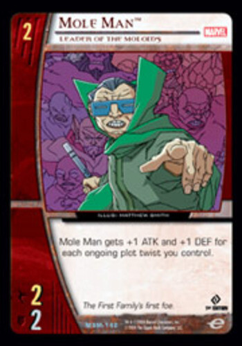 VS System: Mole Man, Leader of the Moloids - Foil [Played] Marvel Web ...