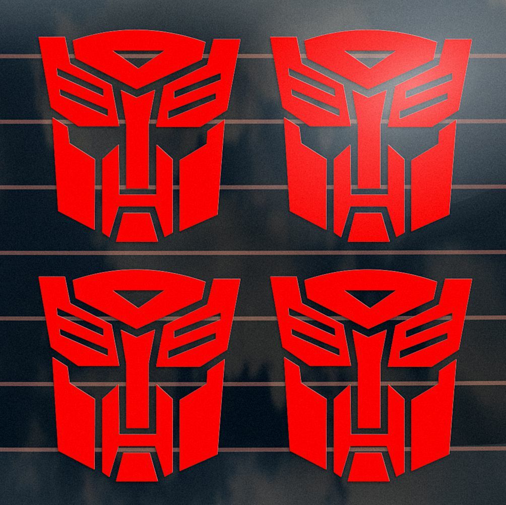 4 x AUTOBOT Sticker 100mm toy robot car vinyl decal | eBay Australia