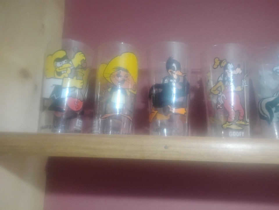 Set Vintage Warner Bros Inc 1973 Pepsi Collector Series Drinking Glass ...