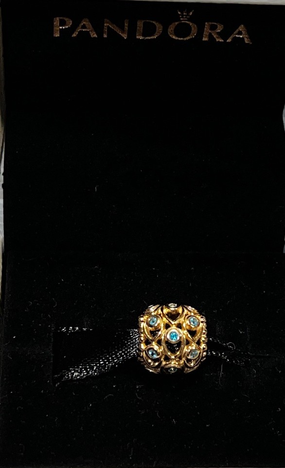 PANDORA Authentic 14K Ocean Treasures Charm Retired #750817TPP A Beauty ...