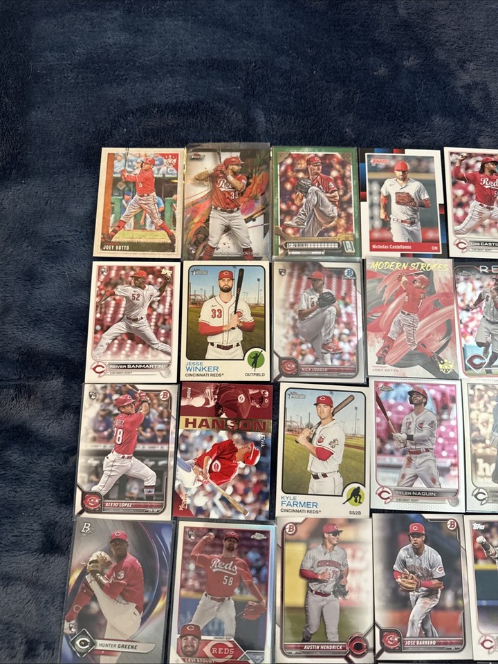 Lot Of 50+ Cincinnati Reds Baseball Cards MLB Topps Bowman Panini RC ...
