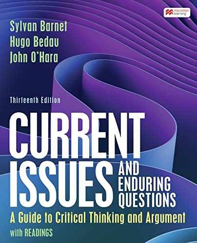 Current Issues and Enduring - Paperback, by Barnet Sylvan; Bedau - Very ...