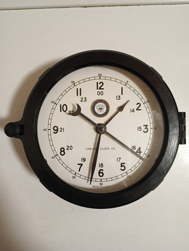 Chelsea Ship's Clock - Military Patriot Collection - 6" Dial - Quartz ...