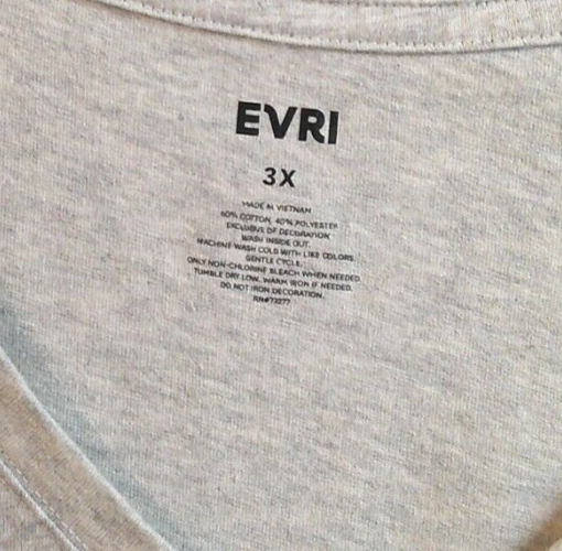 Women's Size 3X Embroidered Rainbow V-Neck T-Shirt Top by EVRI | eBay