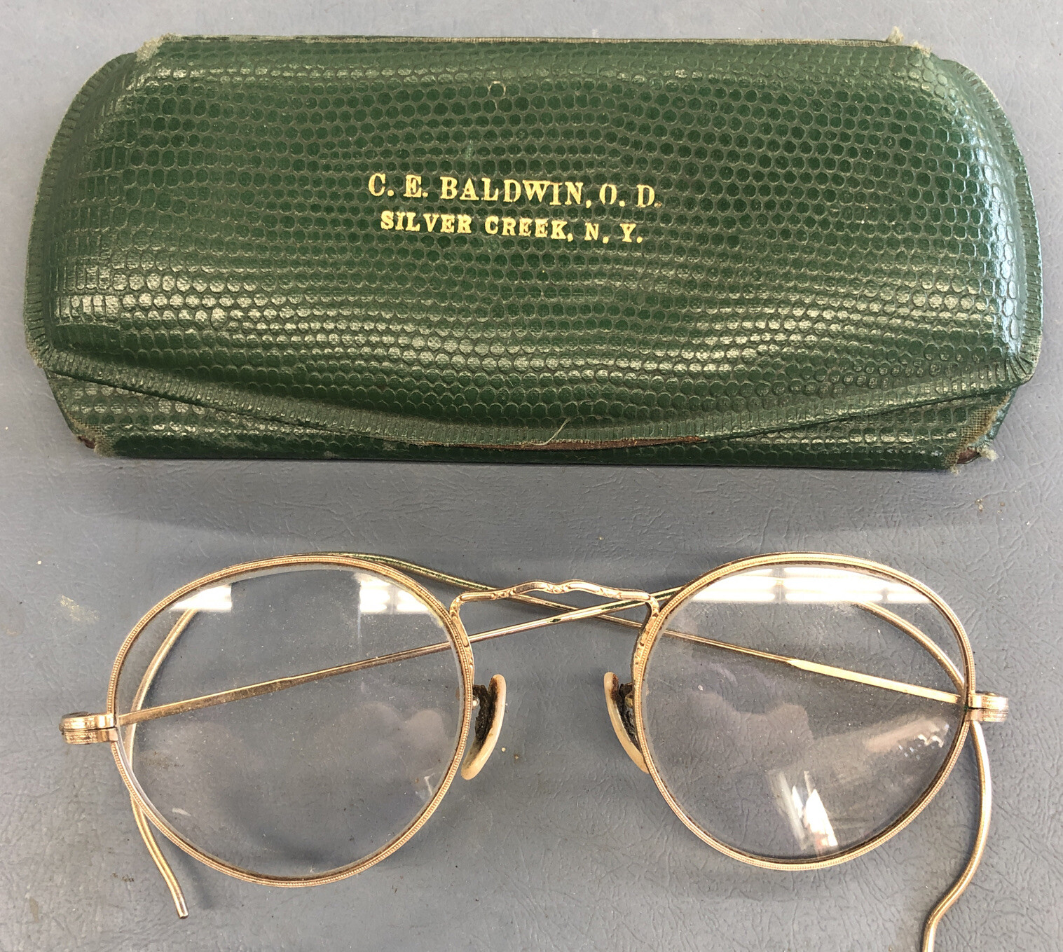 RARE Vintage Antique Optometrist Spectacles Eyeglass … - Gem