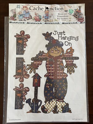 VTG Cache Junction Iron-on Transfer Harvest Greetings Witch Pumpkin ...