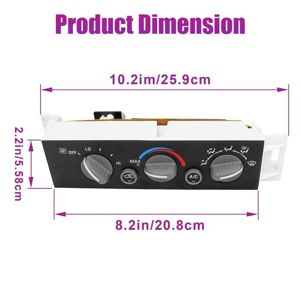 A/C Heater Climate Control Module For Chevy GMC C1500-C3500 K1500-K3500 ...
