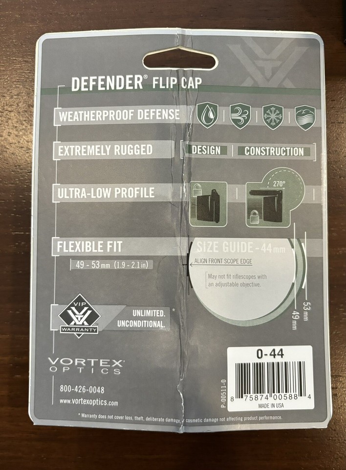 Vortex Diamondback Tactical Rifle Scope 4-16x44 Flip Cover Bubble Level ...